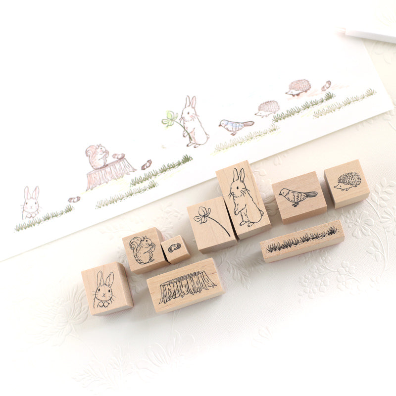 小さ目スタンプ – えくりゅの森 ecru forest / Handmade & Stationery